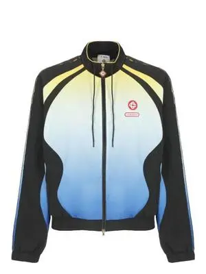 CASABLANCA Casablanca Logo-Appliquéd Mesh Jacket