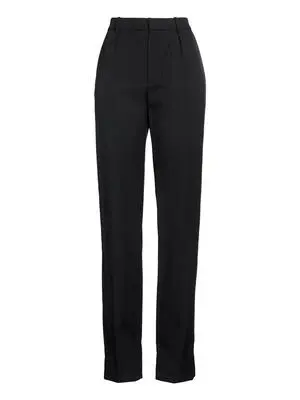 Saint Laurent Wool Straight-leg Tailored Pants - Black