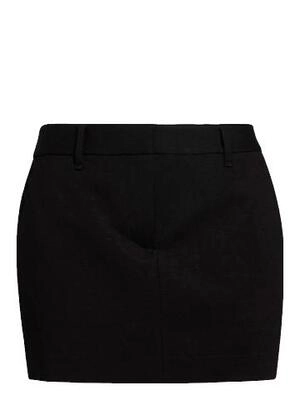 Rag & Bone Flared Mini Skirt With Belt Loops - Black