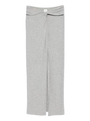 Nanushka Carlene Twisted Maxi Skirt - Gray