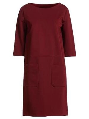 Max Mara Fitted Midi Dress With Crewneck And Pockets - Brown