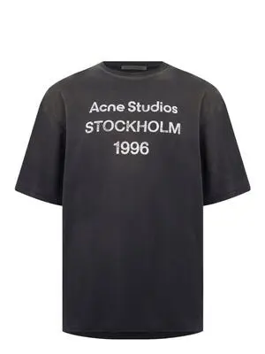 Acne Studios Logo Short-sleeved T-shirt - Black