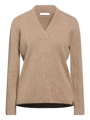 MAX MARA Max Mara Cashmere V-Neck Jumper With Leather Trims
