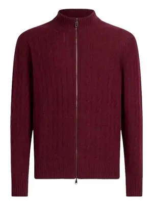 Etro Etro Cashmere Zip-Up Cardigan Brown