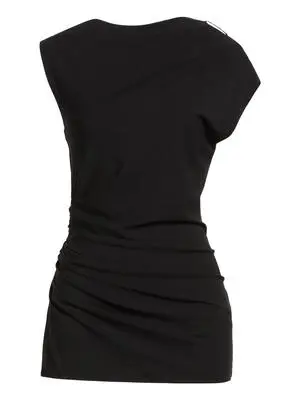 Brunello Cucinelli Sleeveless Gathered Top - Black