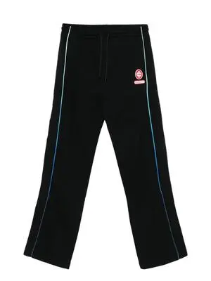 Casablanca Side-stripe Velour Track Pants - Black