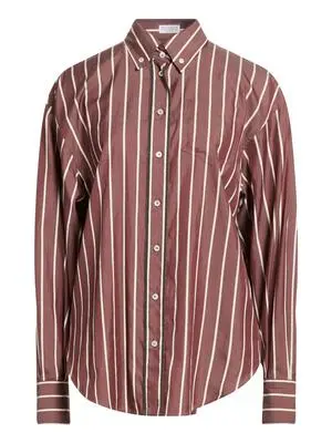 BRUNELLO CUCINELLI Brunello Cucinelli Striped Poplin Button-Down Shirt