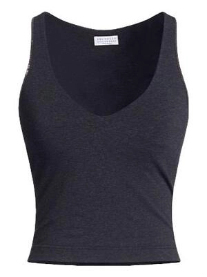 Brunello Cucinelli Sleeveless Crewneck Jersey Top - No