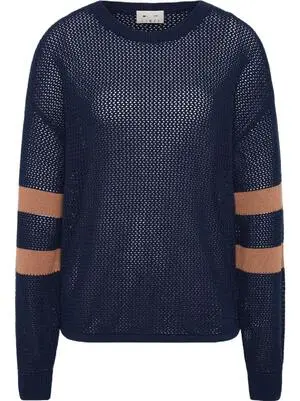 The Upside Fenway Sebastion Striped Sweater - Navy Blue