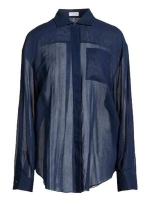 Brunello Cucinelli Solid Colour Shirts - Blue