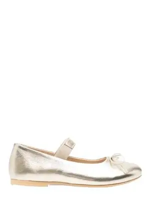 TWINSET Ballerina Flats With Bow Detail - White