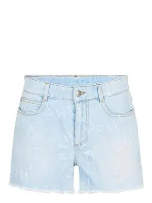 STELLA MCCARTNEY Stella McCartney Logo Denim Shorts