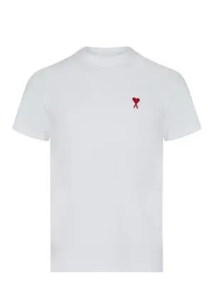 AMI Paris Logo Short-sleeved T-shirt White