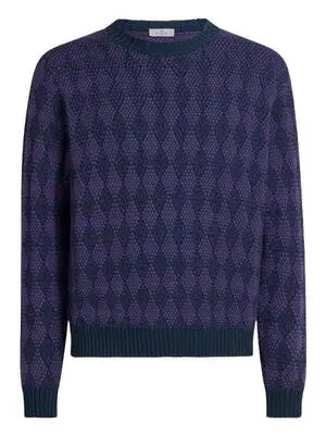 Etro Wool Jacquard Sweater - Blue