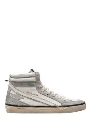 GOLDEN GOOSE Slide Lab High Top Sneakers - Gray