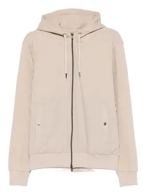 Herno Herno Zip-Up Hooded Jacket Nude
