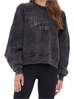 The Upside The Upside Cosmic Paloma Crew-Neck Sweatshirt Black