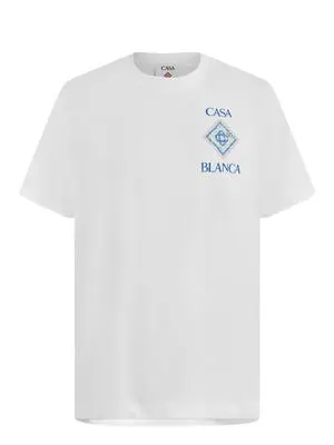 Casablanca Logo Crew Neck T-shirt - White