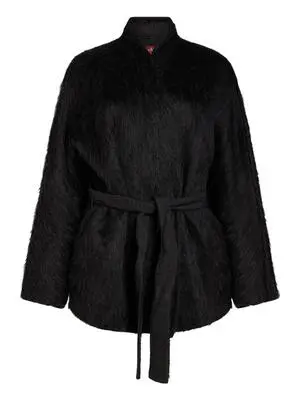 Max Mara Belted Coat - Black