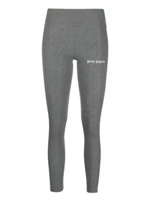 Palm Angels Side Striped Sport Leggings - Gray