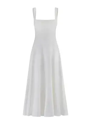 Christopher Esber Sleeveless Square Neck Dress - White