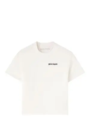 Palm Angels Embroidered Logo Cotton T-shirt - White