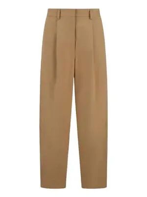 Herno Tailored Trousers With Elasticated Waist - Camel