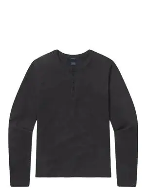 Citizens Of Humanity Buttoned Long-sleeve T-shirt - Black