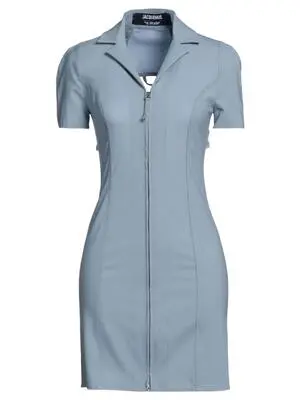 Jacquemus Jacquemus Shirt Dress With Zip Closure Blue