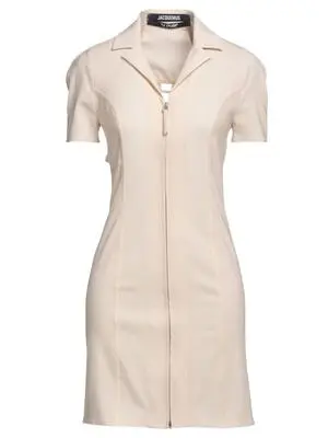 Jacquemus Short Sleeve Shirt Dress - Ivory