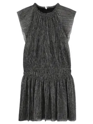 Zadig&Voltaire Round Neck Pleated Dress - No