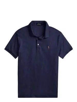 Polo Ralph Lauren Navy Blue Logo Short-sleeved Polo Shirt - Black