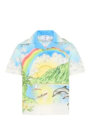Casablanca Short-sleeve Graphic Print Shirt - Multicolor