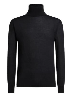 Etro Cashmere Silk Turtleneck Sweater - Black