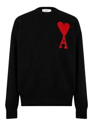AMI Paris Logo Sweater - Black