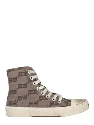 Balenciaga Logo Lacing High-top Casual Shoes - Multicolor