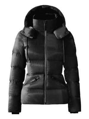 Mackage Long Sleeved Quilted Hooded Jacket - Black