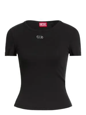 DIESEL® Solid Color Short-sleeve T-shirt - Black