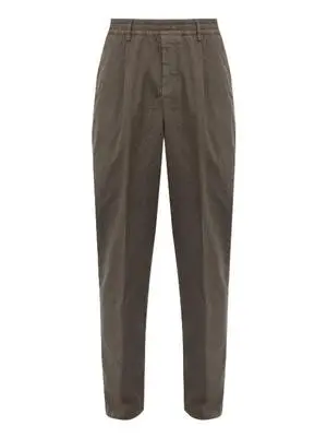 Eleventy Tailored Trousers With Belt Loops - Brown