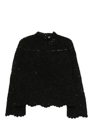 SEMICOUTURE Geneva Knitted Top - Black