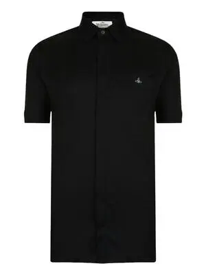VIVIENNE WESTWOOD Logo Short-sleeved Shirt - Black