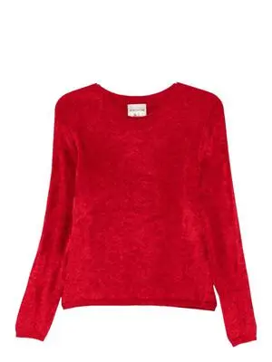 SEMICOUTURE Semicouture Long-Sleeved Knit Top Red