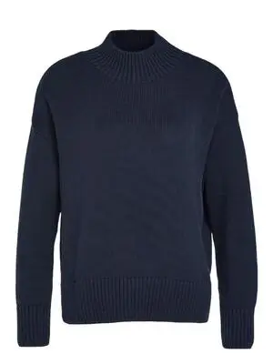 Barbour Crew Neck Knitwear With Ribbed Cuffs And Hem - Black