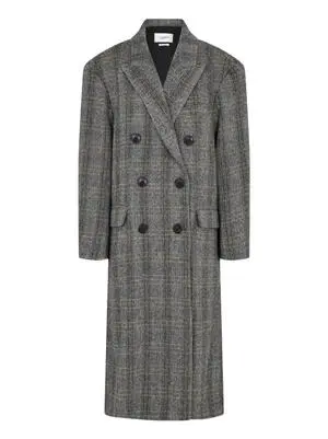 Isabel Marant Étoile Double-breasted Long Coat - Gray