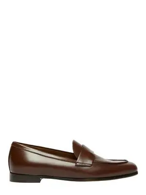 MAX MARA Max Mara Jordan Semi-Glossy Leather Loafers
