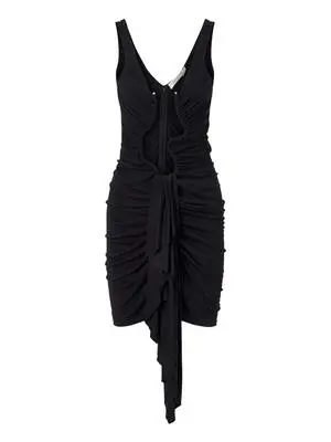 Christopher Esber Sleeveless Ruched Dress - Black