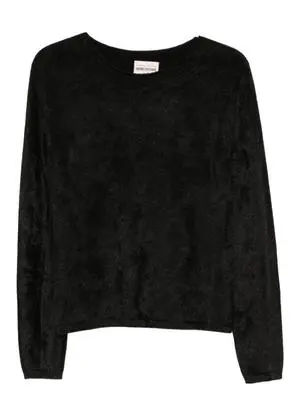 SEMICOUTURE Semicouture Long-Sleeved Knit Top Black