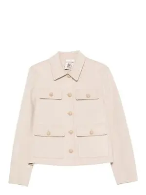 SEMICOUTURE Logo Casual Jacket - White