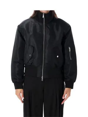 THE FRANKIE SHOP Zip-up Bomber Jacket - Black