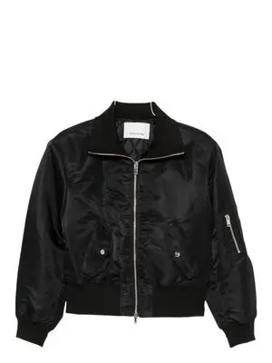 THE FRANKIE SHOP Zip-up Bomber Jacket - Black
